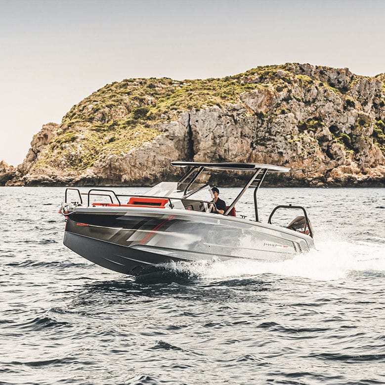 Barca open fuoribordo - SHADOW 300 - Brabus Marine - con console ...