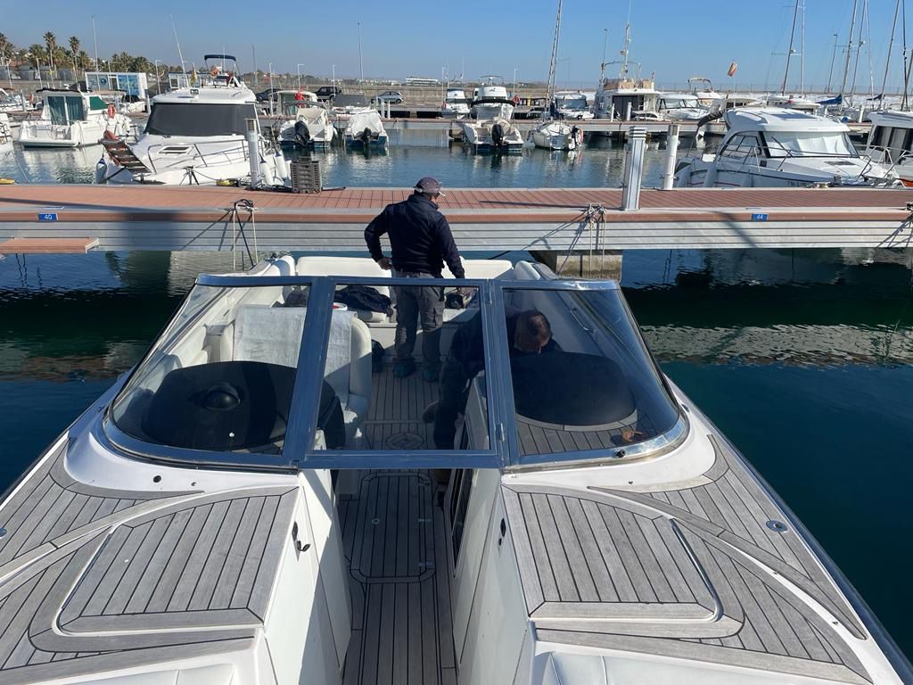 Parabrezza per barca - acero inoxidable - FABRICANTE LUNAS - su misura