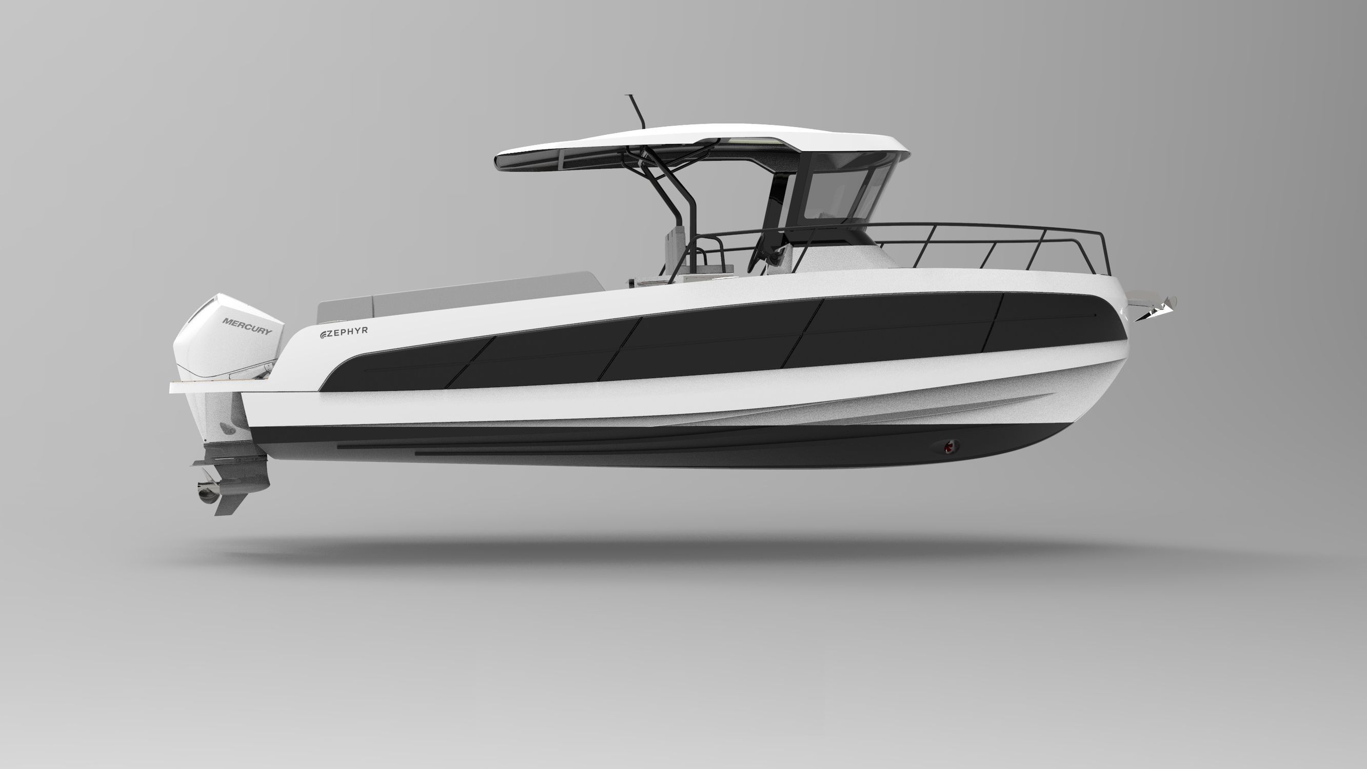 Cabin-cruiser fuoribordo - 800 EXPLORER - Zephyr boats - a benzina ...