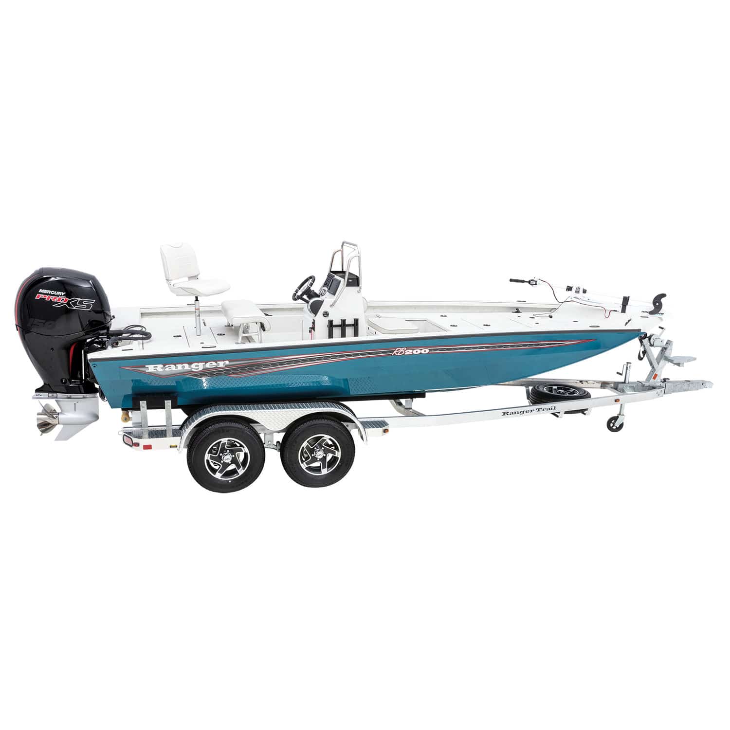Bass boat fuoribordo - RB200 - Ranger Boats - con console centrale ...