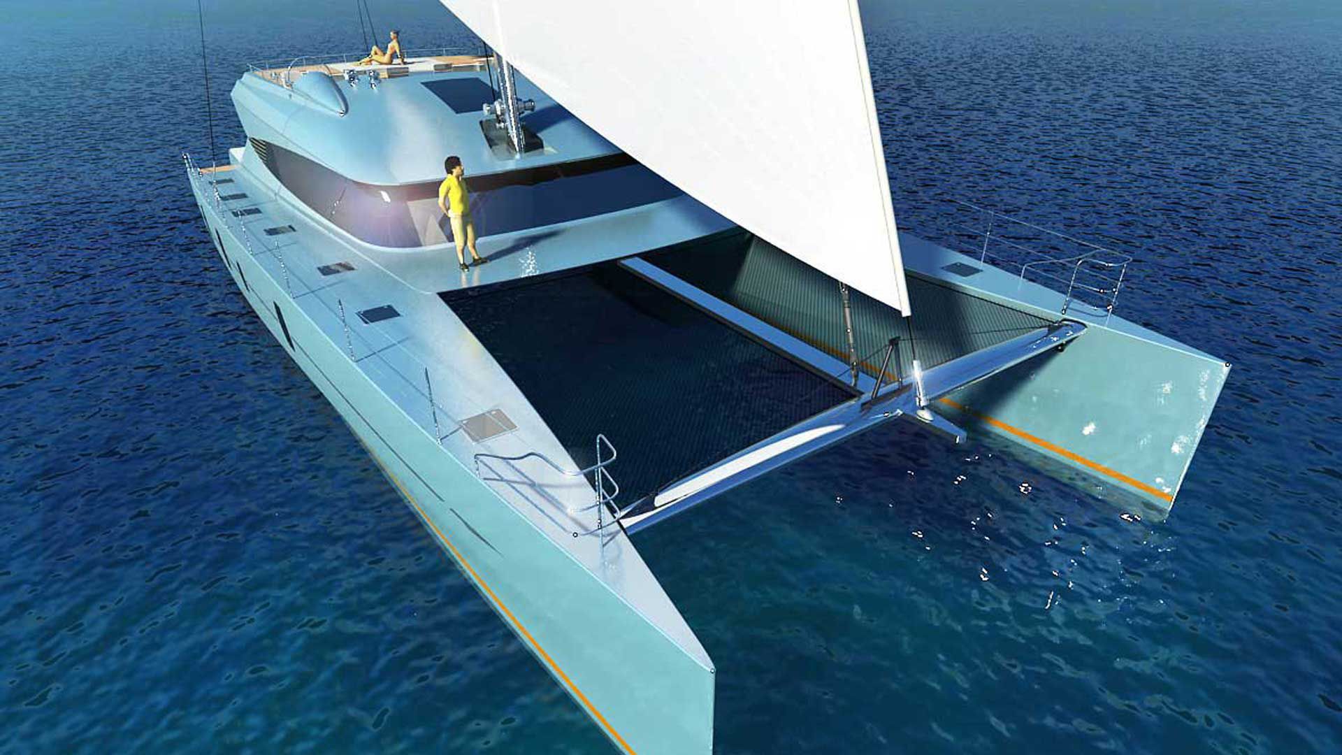 Sailing-yacht catamarano - BLUE COAST 75 - Catamaris - da crociera rapida / con 4 cabine / con 8 ...