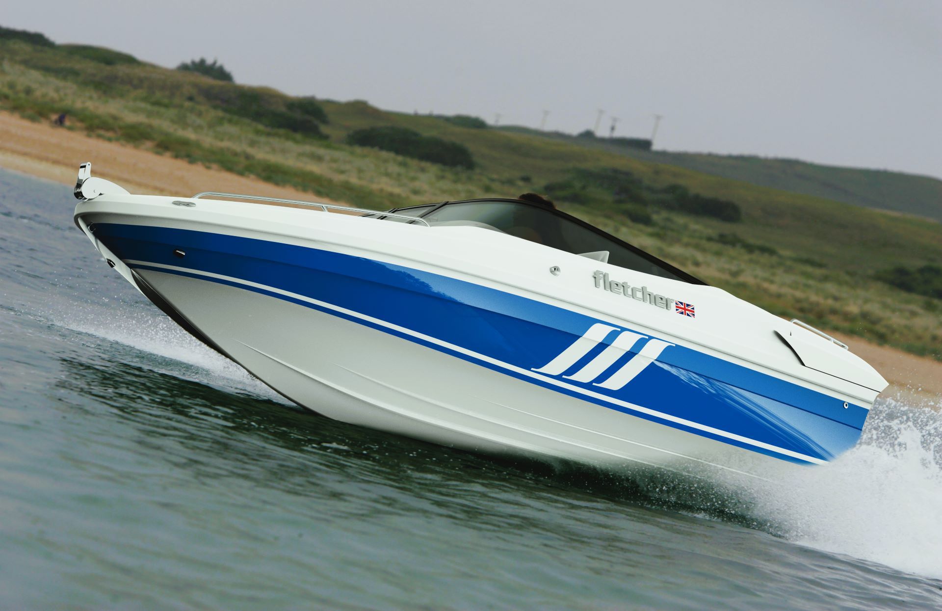 Runabout entrobordo - 19 GTS - Fletcher Boats - con dual console / bow ...