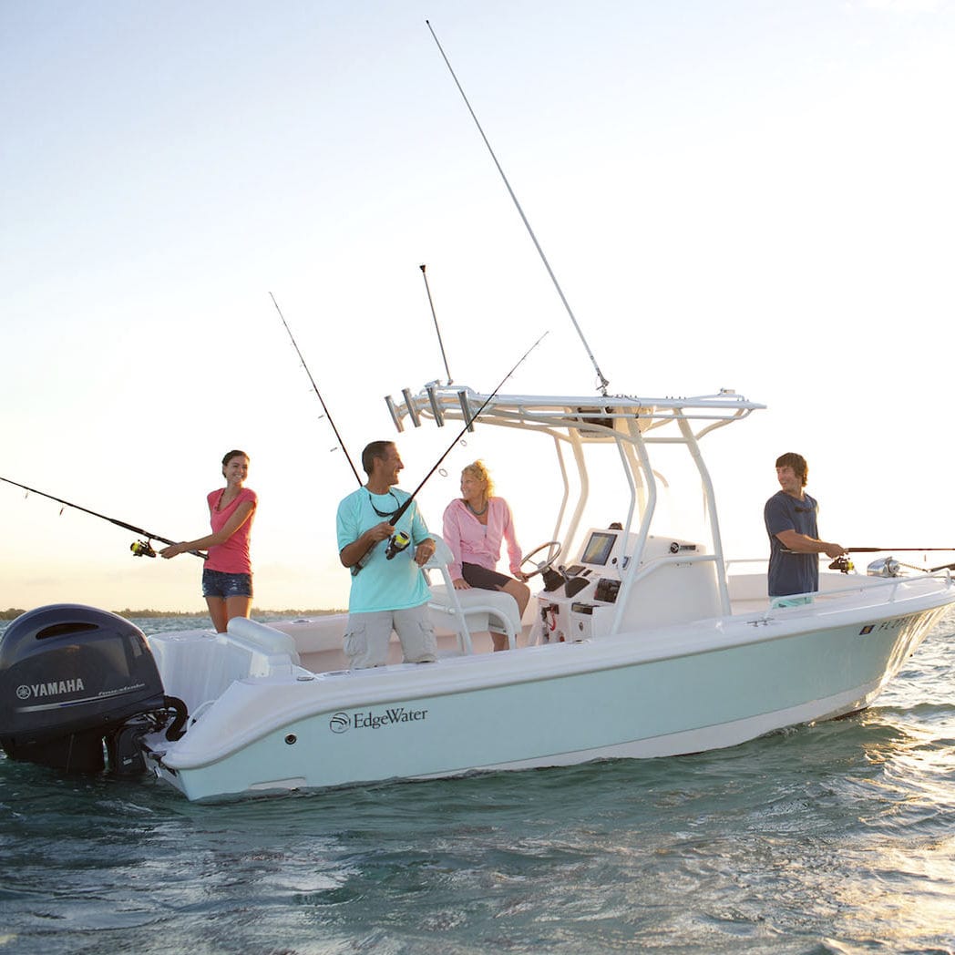 Barca open fuoribordo - 208 CC - EdgeWater Power Boats - con console ...