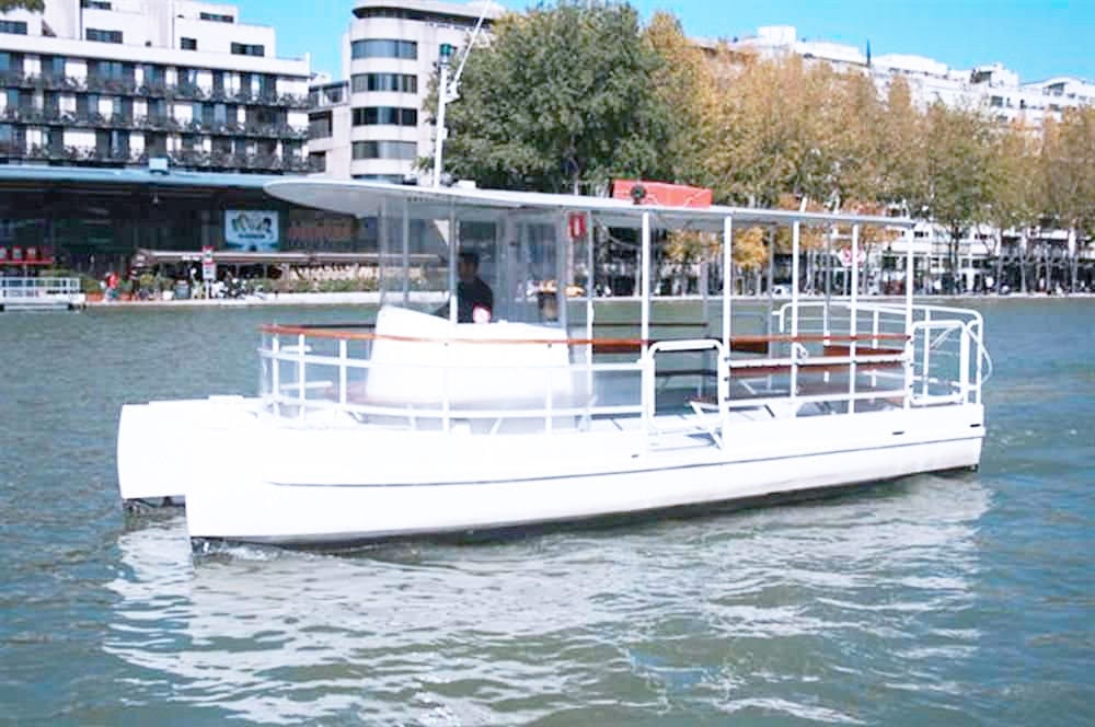 Battello turistico - NAVETTE - Ruban Bleu - catamarano / elettrica