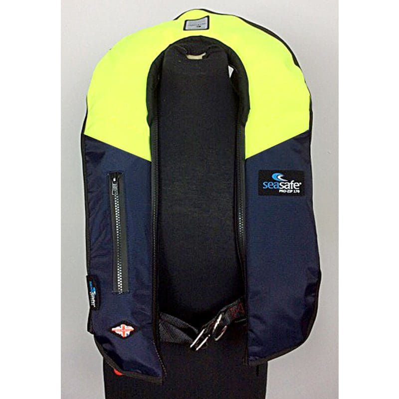 Giubbotto di salvataggio gonfiabile - I-Zip – Navy & Yellow - Seasafe Systems Ltd - 170 N ...