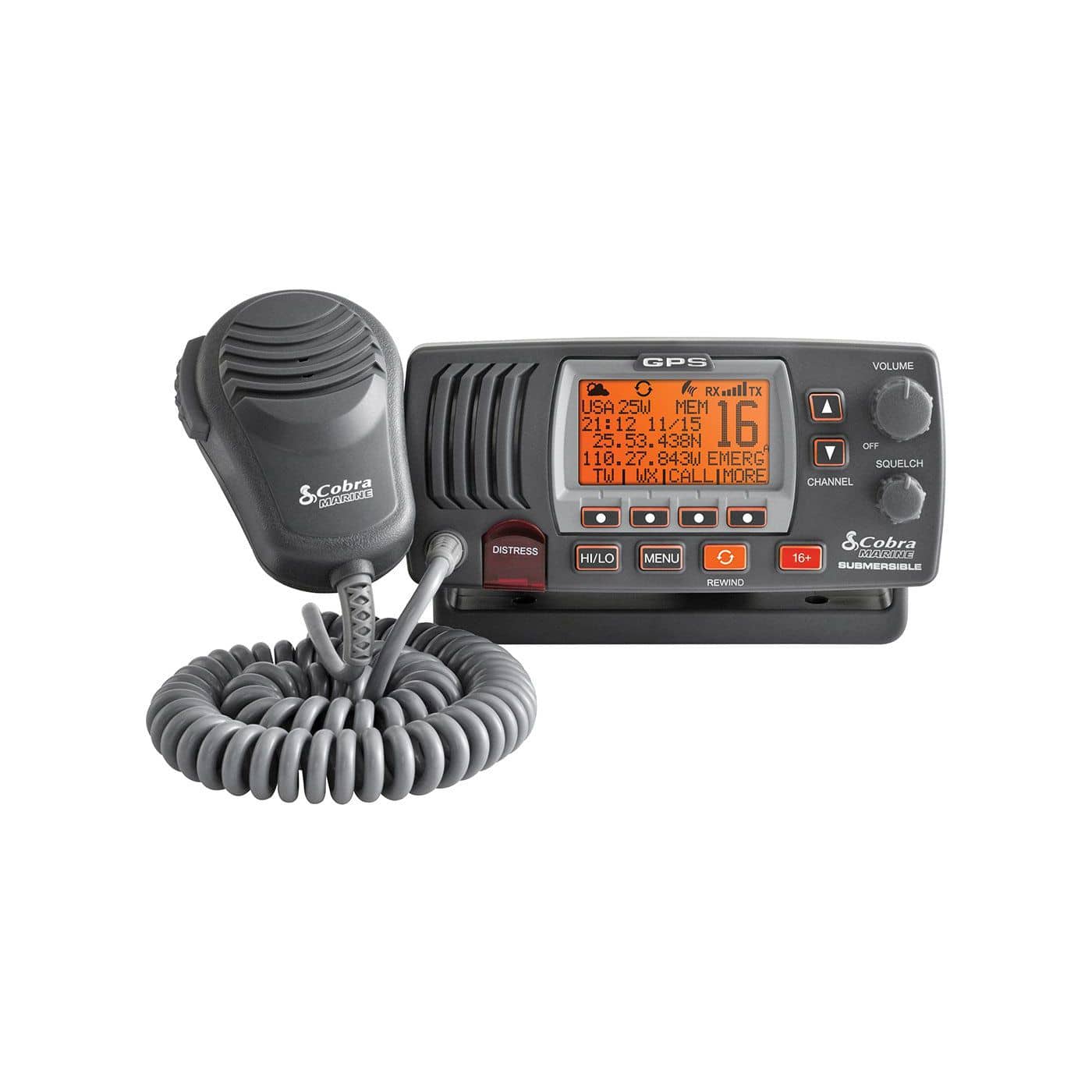 Radio per barca - MRF77BGPS - Cobra - fissa / VHF / IPX8