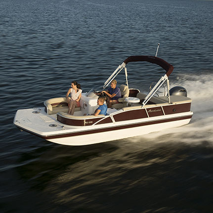 Pontoon boat fuoribordo - FD 198 OB - Hurricane - da pesca sportiva ...
