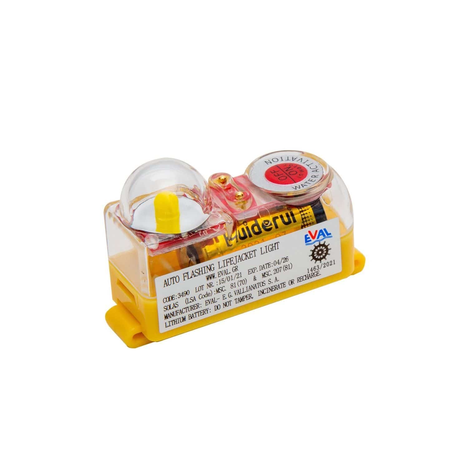 Lampada flash - 03490 - Eval - marina / per giubbotto di salvataggio / LED