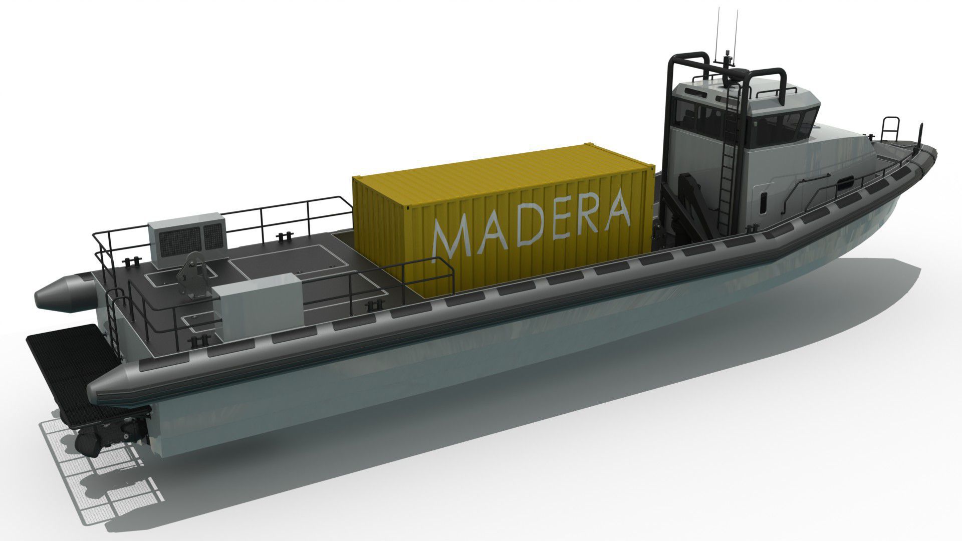 Barca professionale barca utilitaria - FCC20 - Madera Ribs - entrobordo ...