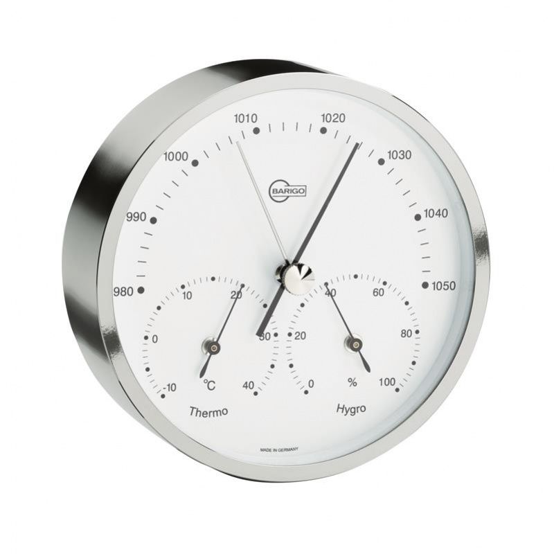 Barometro analogico - 6156 - ARC Marine - bianco / termometro / igrometro