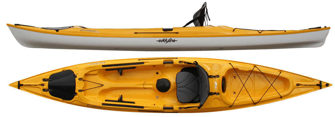 Kayak sit-on-top - Caribbean 14 - Eddyline Kayaks - rigido / da pesca ...