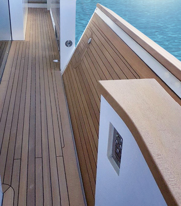 Falchetta pieghevole - Folding Toerail - Tecnimpianti SPA - per yacht