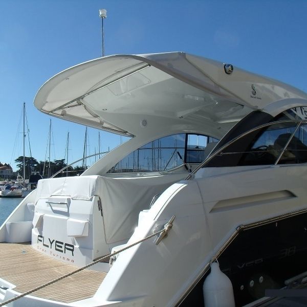 Capote di tuga di barca - fly-gt-38-casq - TTOP Nautic - per cabina di ...