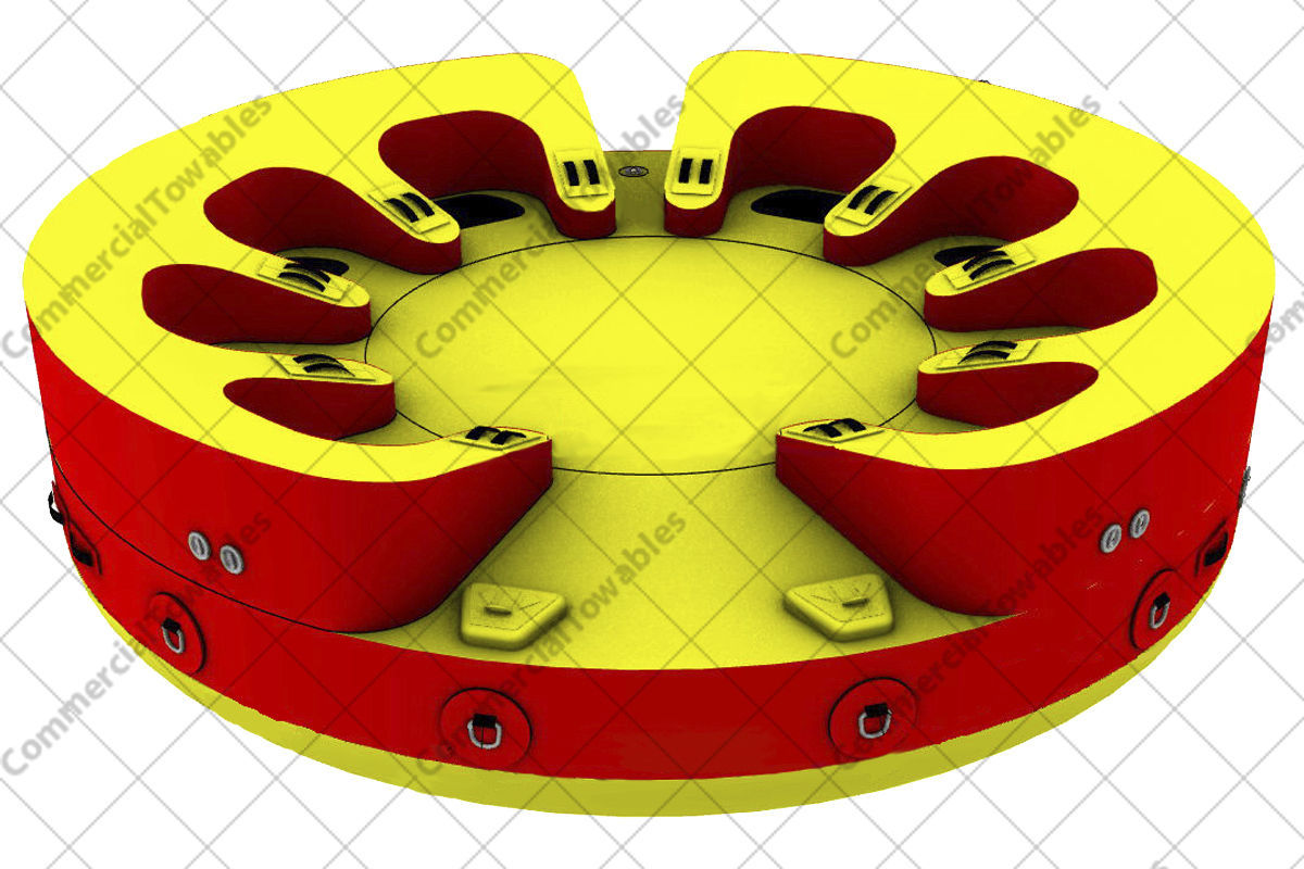 Ciambella trainata max. 8 persone - PVC ROCKET 4 + 4 - Commercial Towables