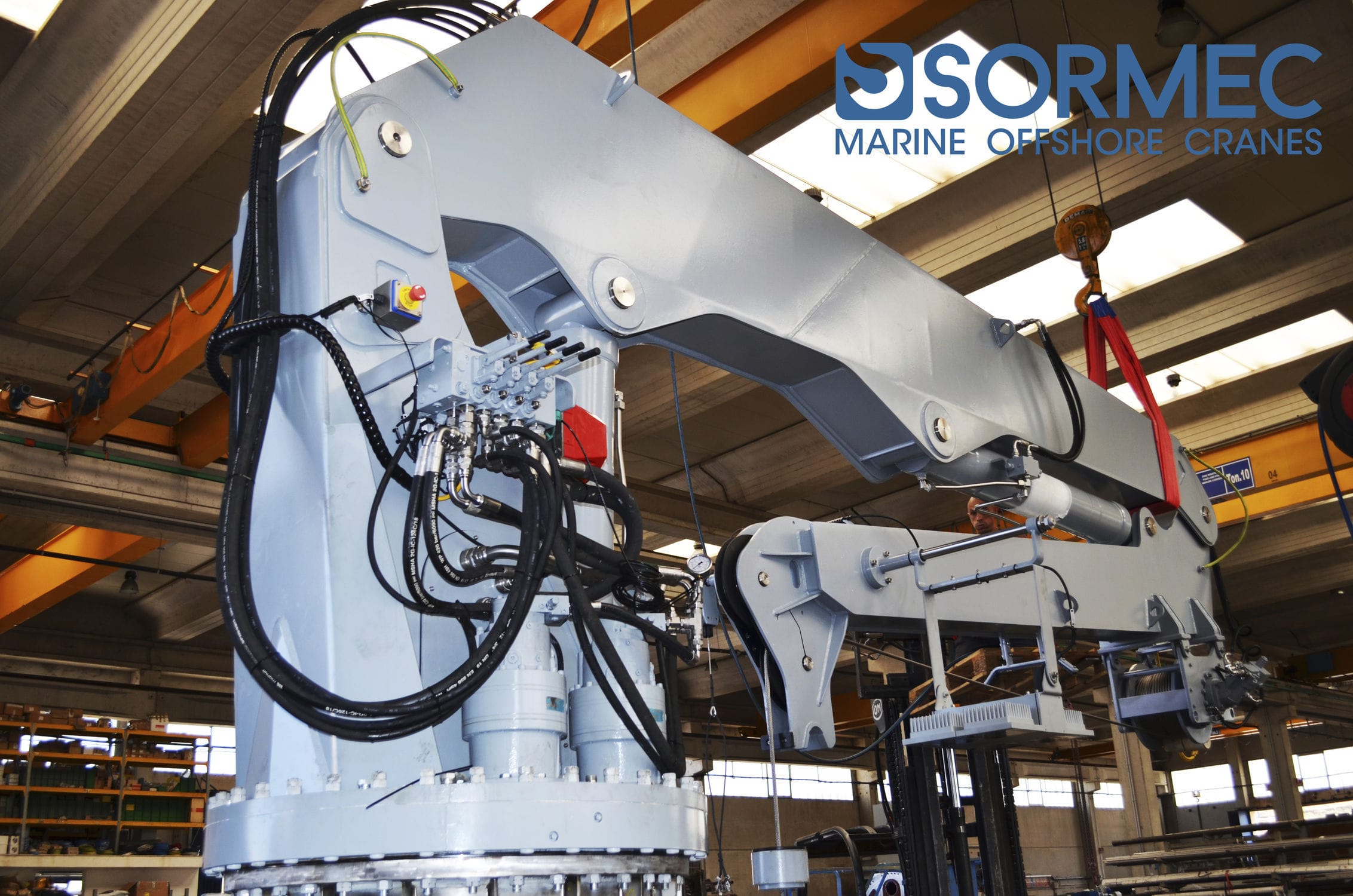 Gru per nave - Sormec - di bordo / basso magnetismo