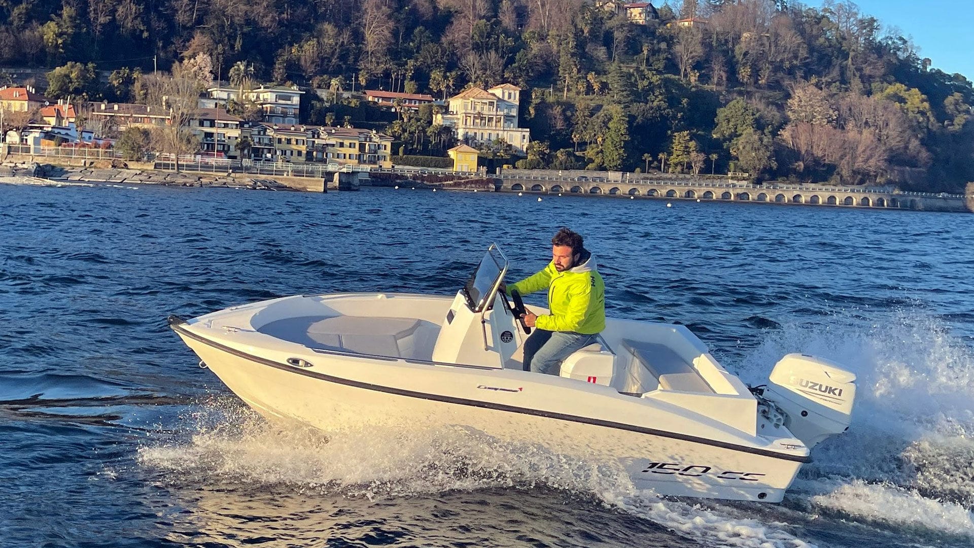 Barca open fuoribordo - 150cc - Compass Boats - con console centrale ...