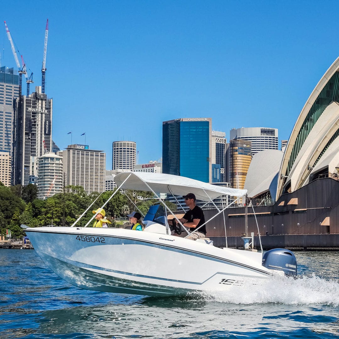 Barca open fuoribordo - 165cc - Compass Boats - con console centrale ...