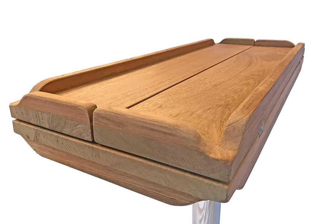 Tavolo per barca / pieghevole / regolabile / in teak - Ivy T - Mia Marin