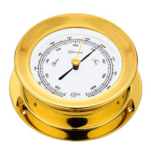 Barometro analogico - 1135MS - Barigo - in ottone / bianco