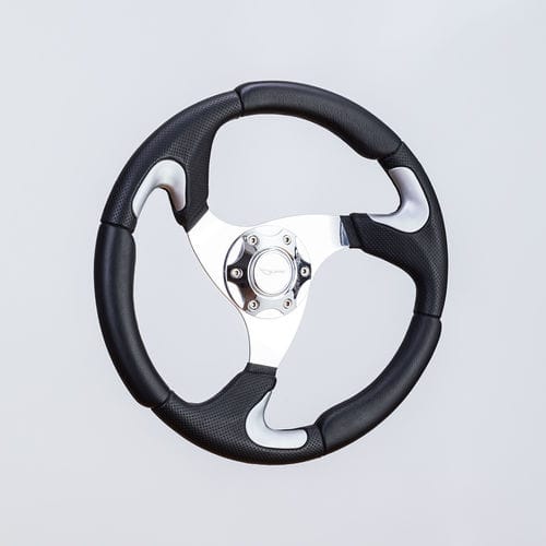Volante per barca a motore rivestito con vernice poliuretanica - SW0093 ...